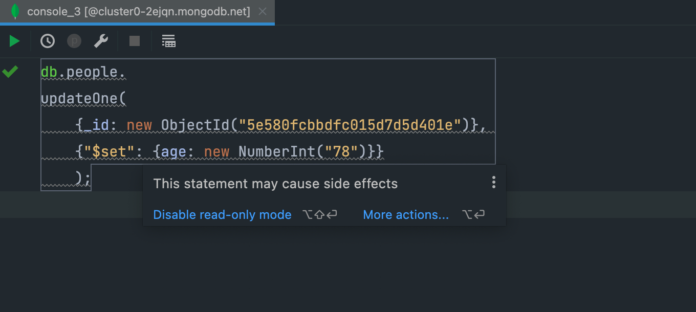 DataGrip: MongoDB IDE
