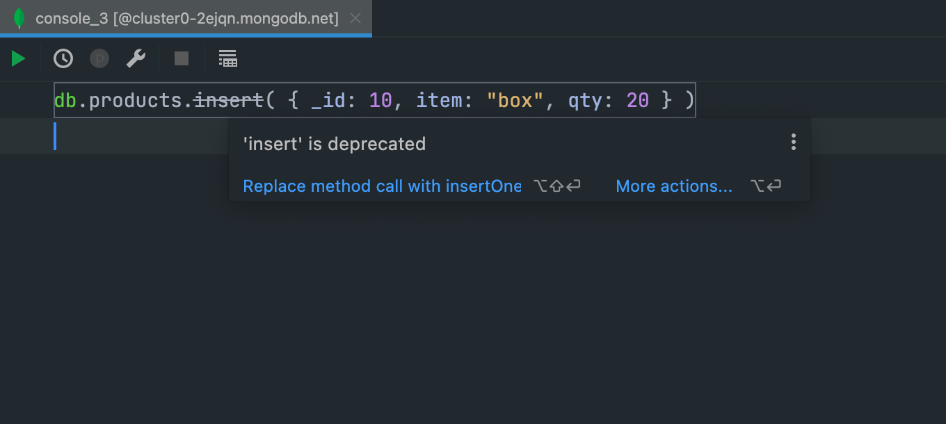 DataGrip: MongoDB IDE