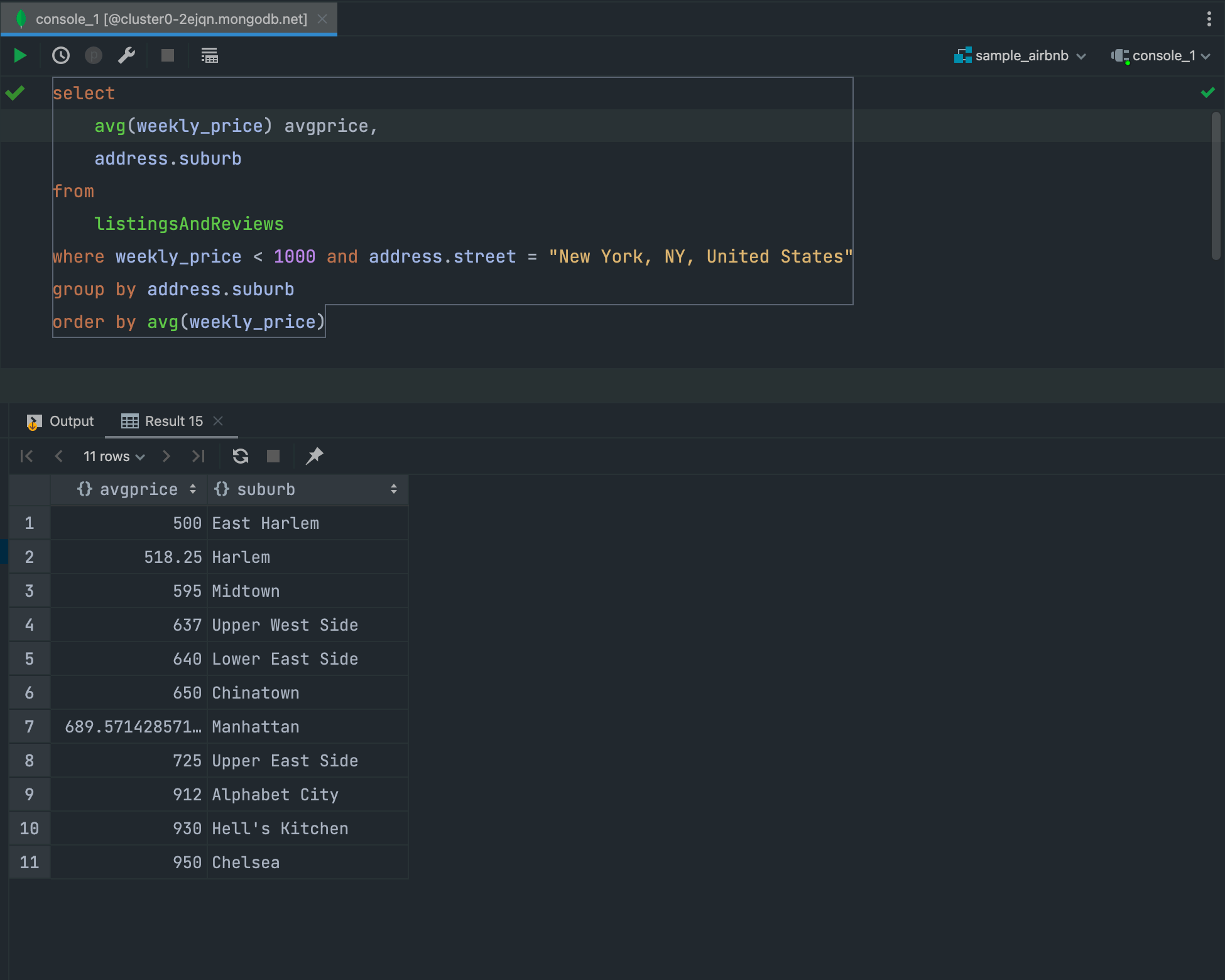 DataGrip: MongoDB IDE