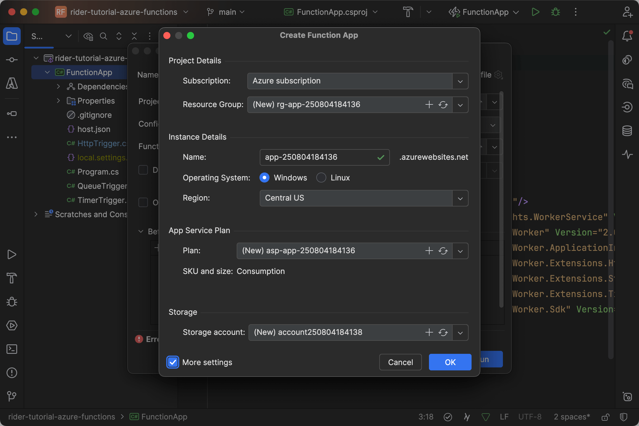 Deploying Azure Functions - JetBrains Guide