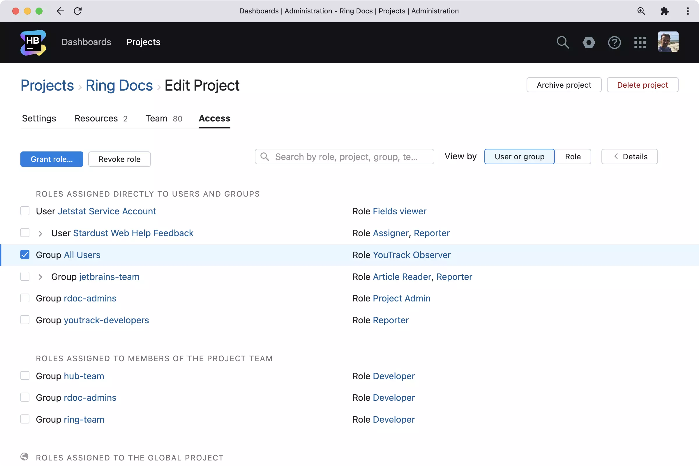 Hub: Identity management service for YouTrack and TeamCity