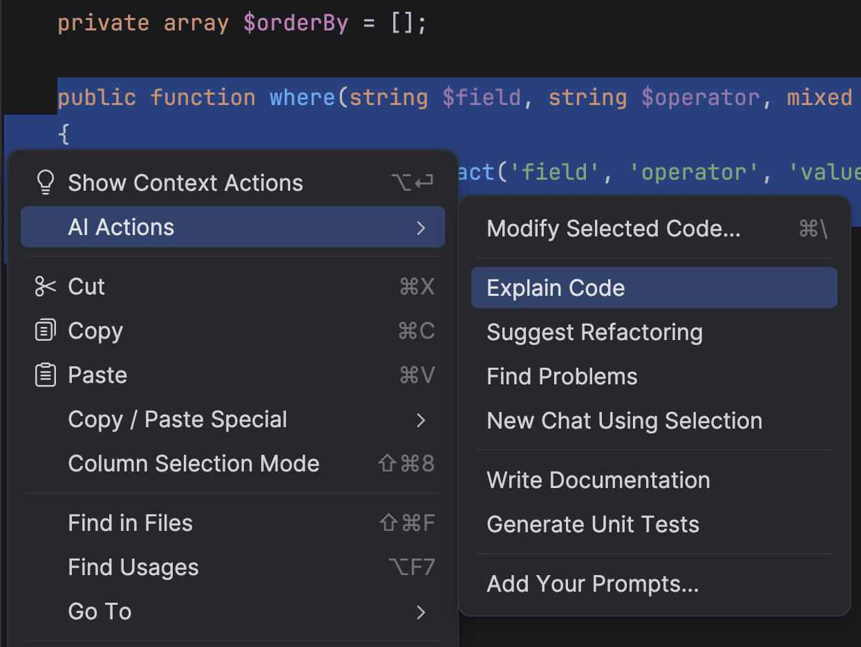 AI for PHP Programming – PhpStorm IDE