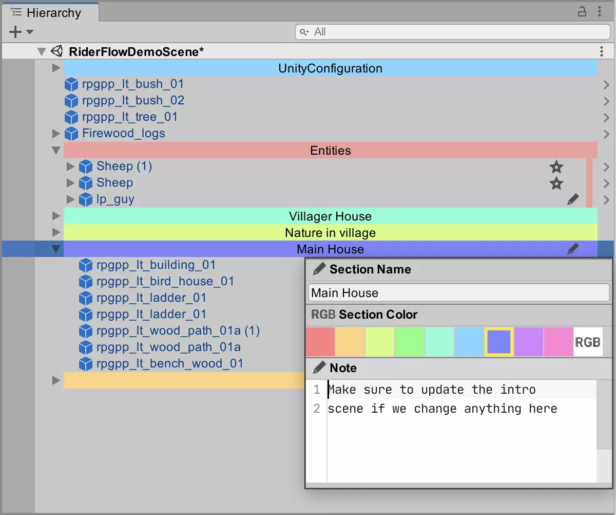 RiderFlow for Unity: Scenery tool to build and manage your 3D space