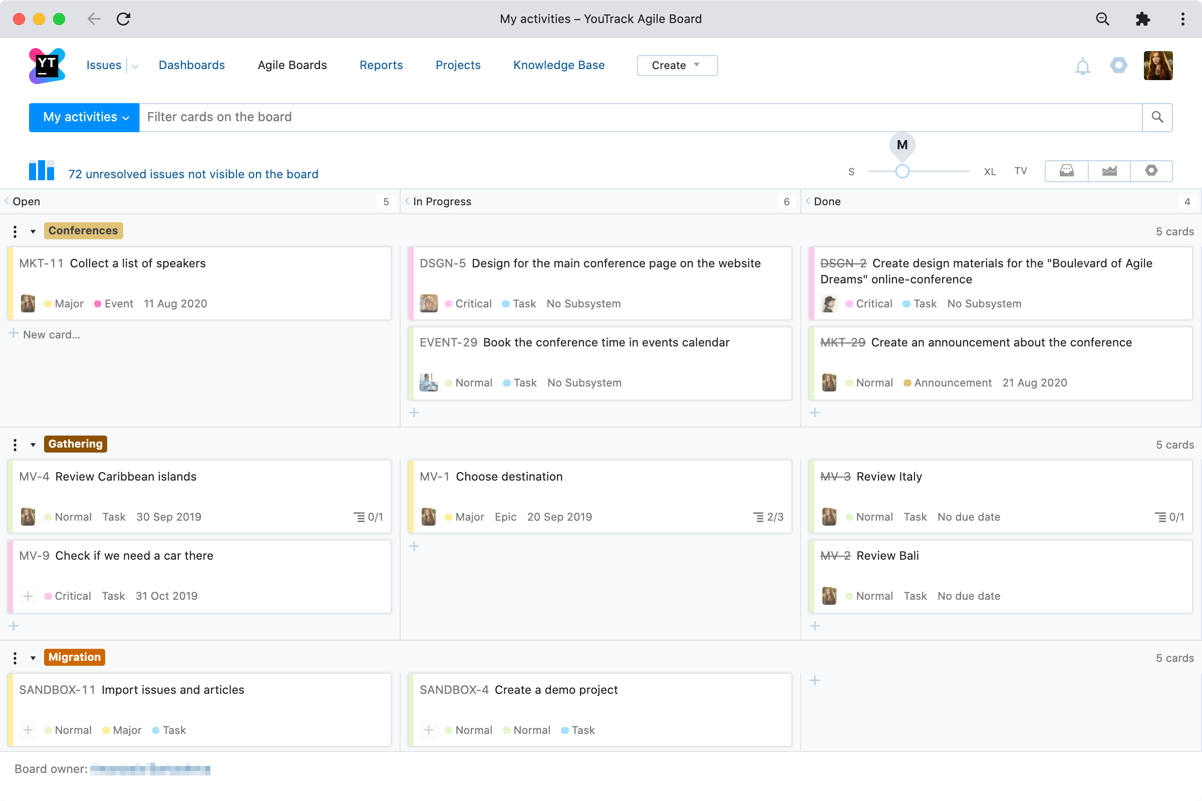 Agile Project Management - Features | YouTrack