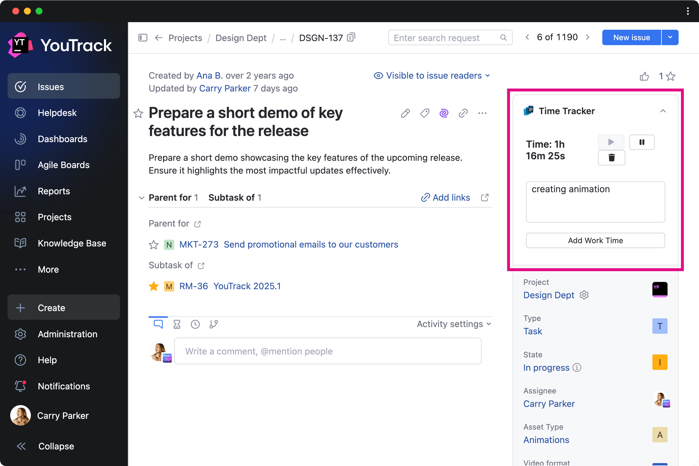 YouTrack for Product & Project management